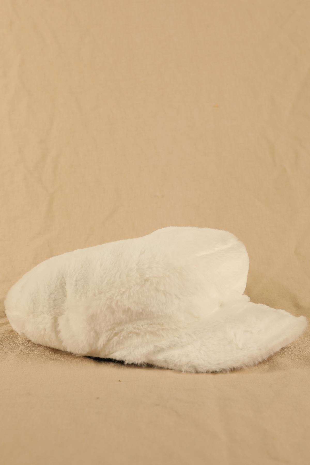 Plush Women's Cap-White