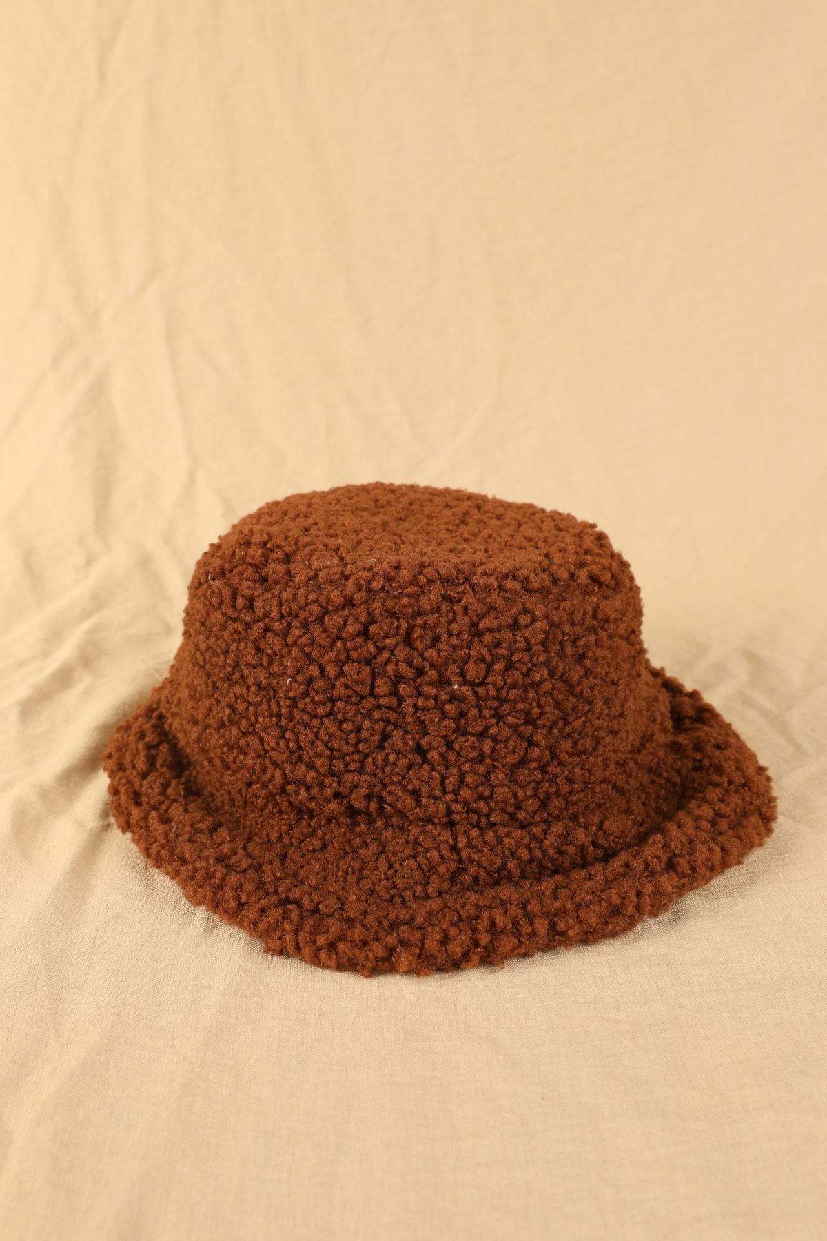 Curly Women Hat-Brown