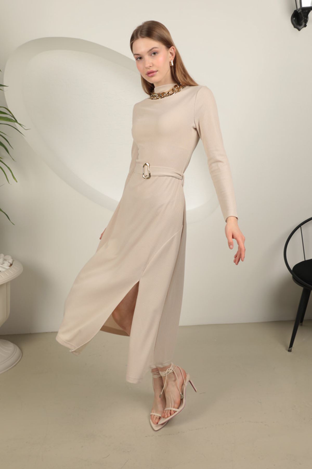 Camisole Fabric Women's DressStone-Kaktüs Moda