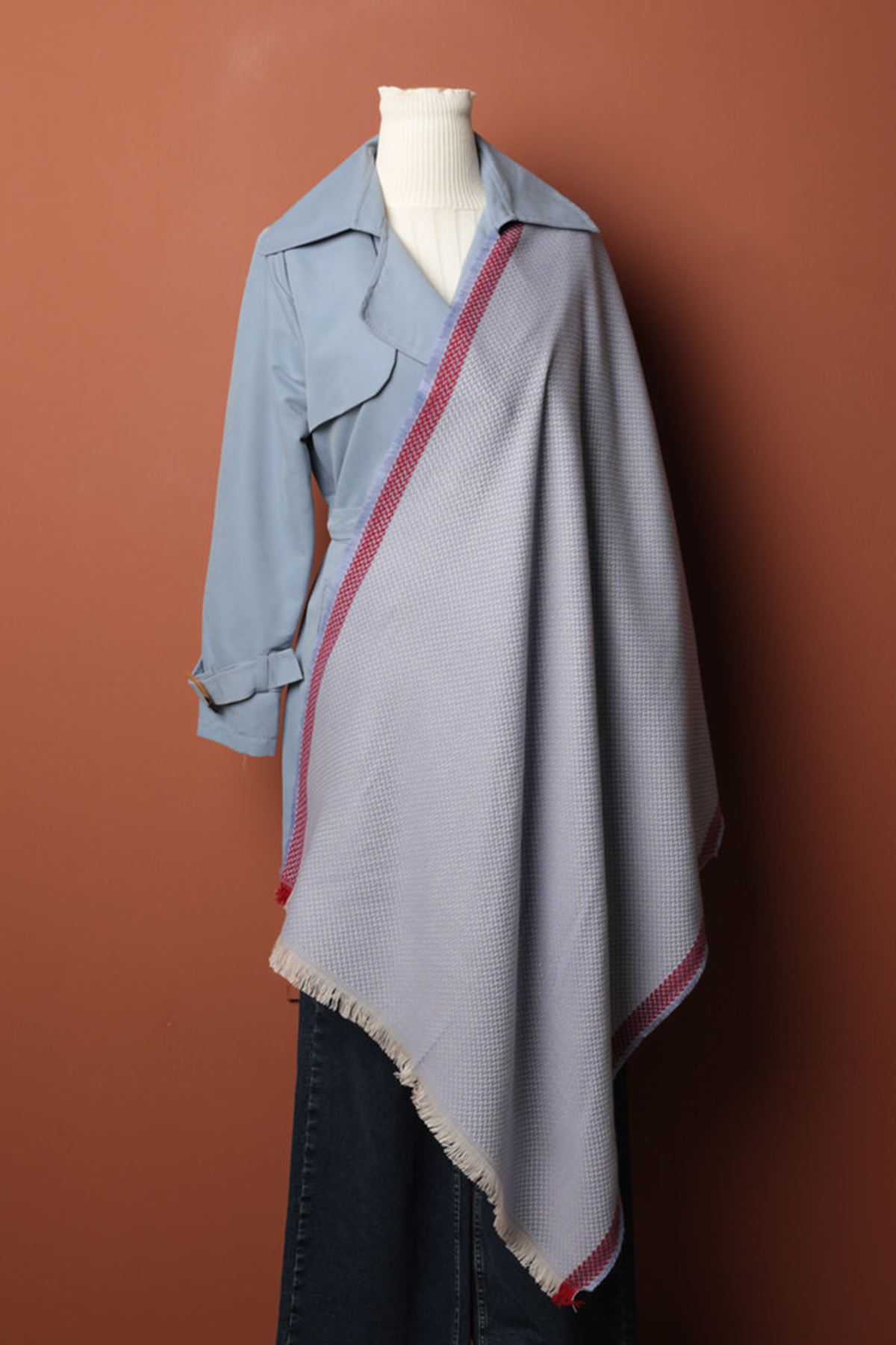 Women's Indigo Shawl