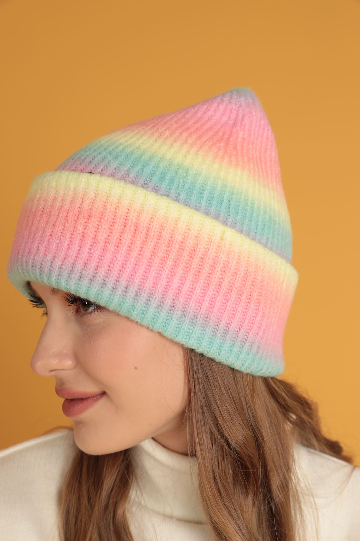 Women's Pink Beanie with Polar Fleece Inside